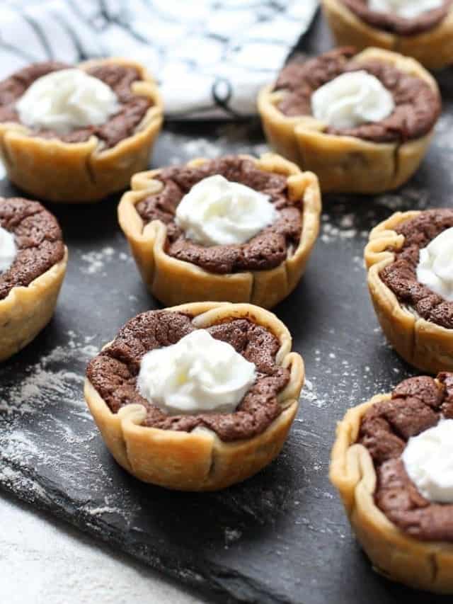 Mini Chocolate Chess Pie - Joyous Apron