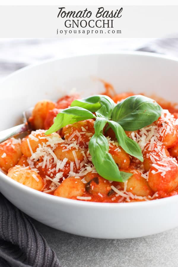 Tomato Basil Gnocchi (Easy and Flavorful!) - Joyous Apron