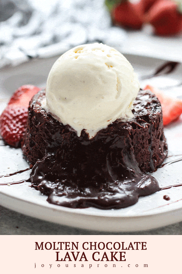 Molten Chocolate Lava Cake (EASY - 20 minutes only!) - Joyous Apron
