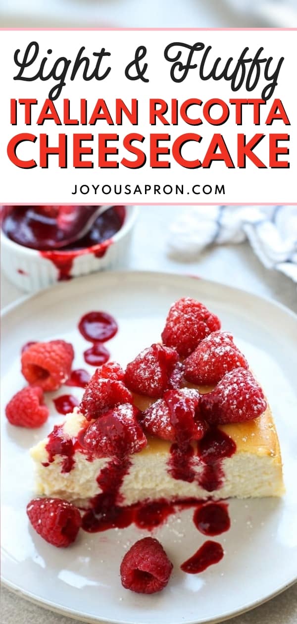 BEST Italian Ricotta Cheesecake (Crustless Cheesecake) - Joyous Apron