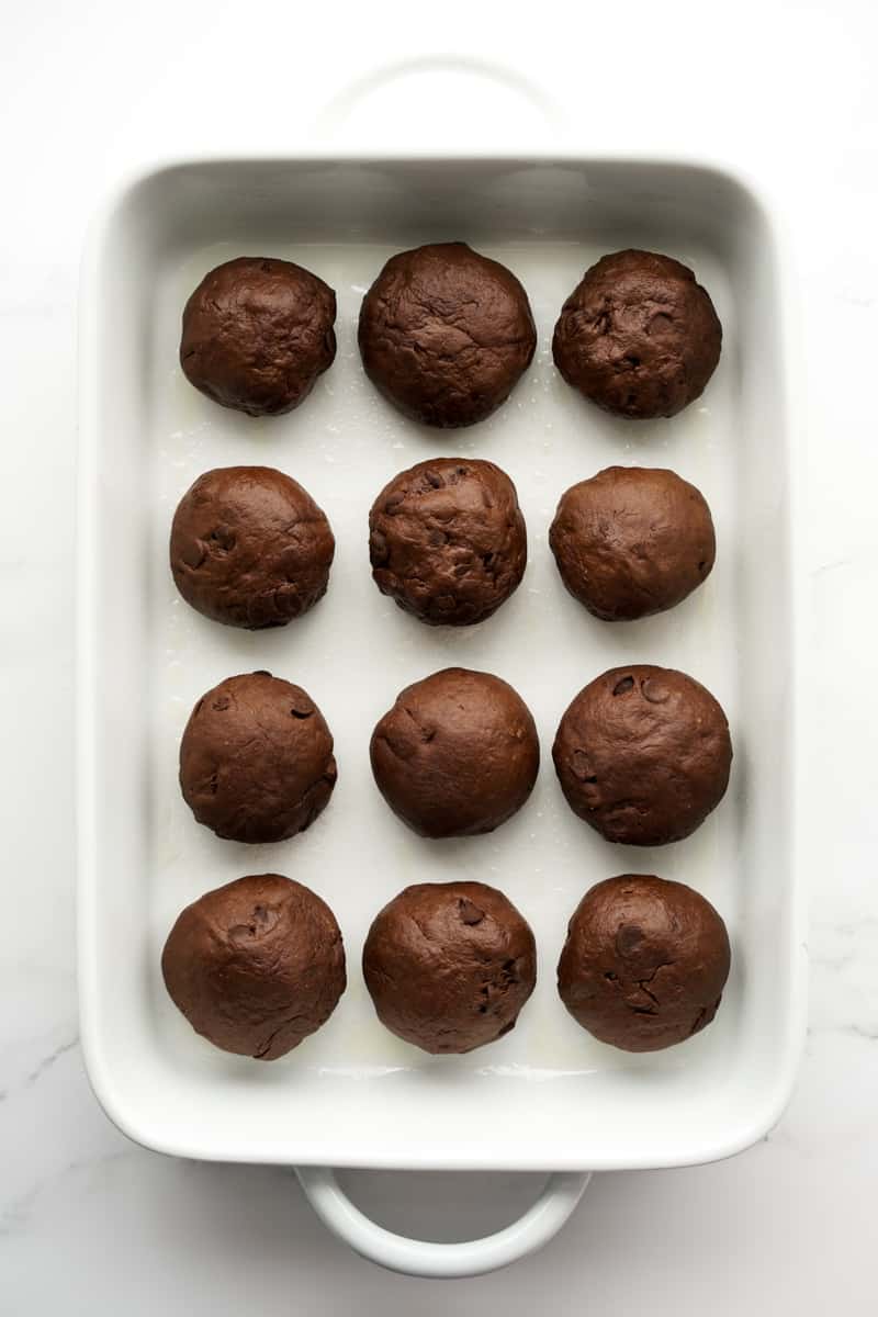 Chocolate Hot Cross Buns - Joyous Apron