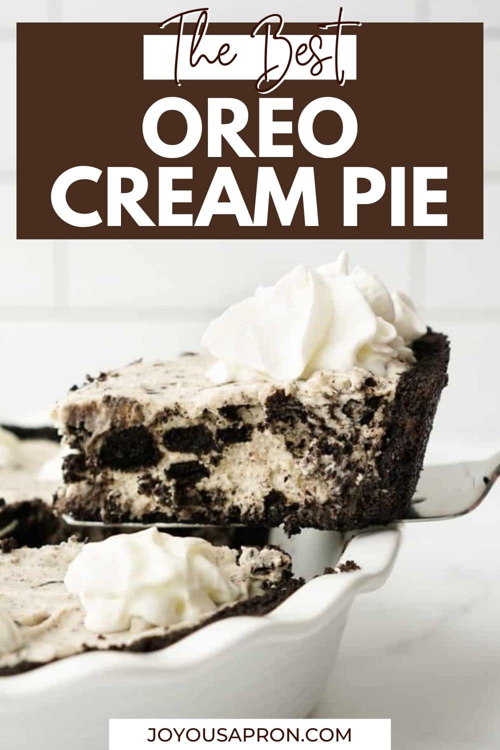 Oreo Cream Pie - Joyous Apron
