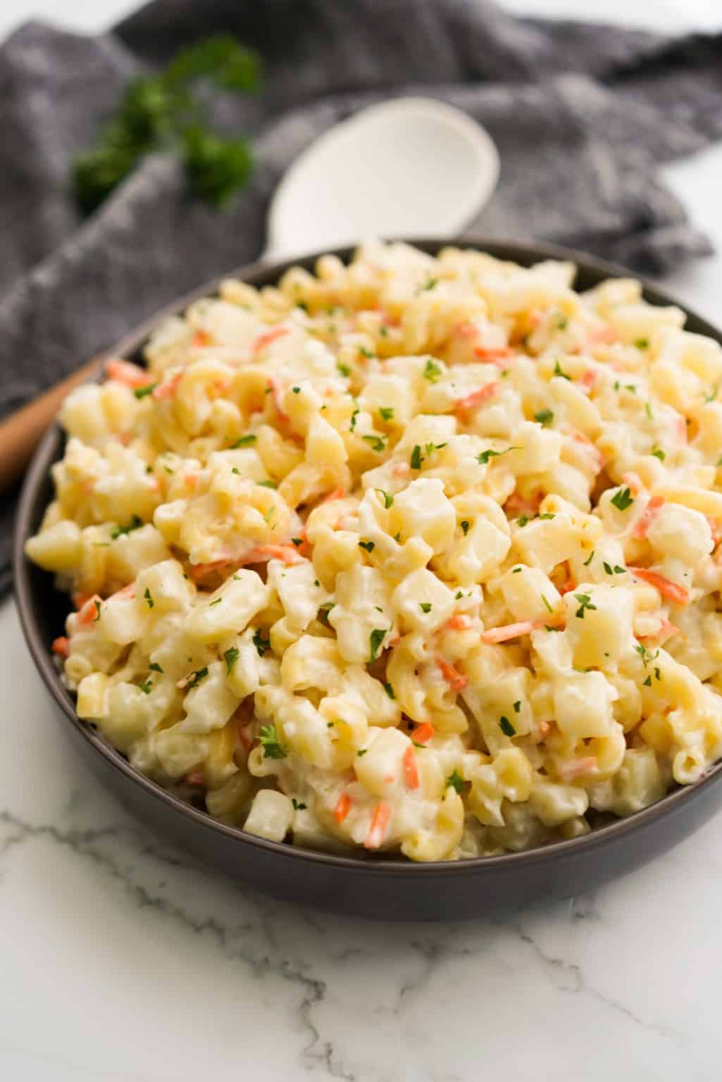 Hawaiian Potato Mac Salad - Joyous Apron