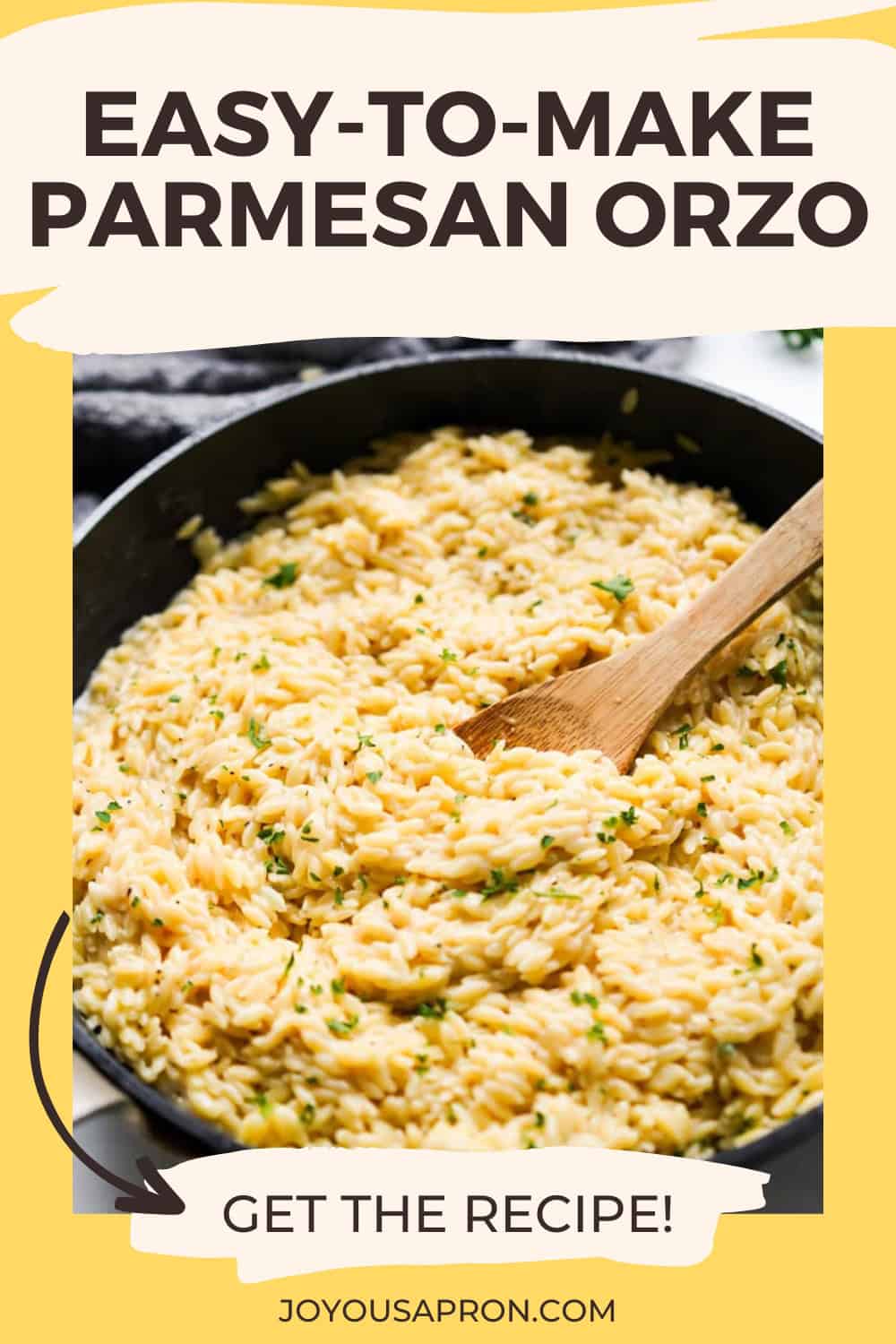 Creamy Parmesan Orzo - Joyous Apron