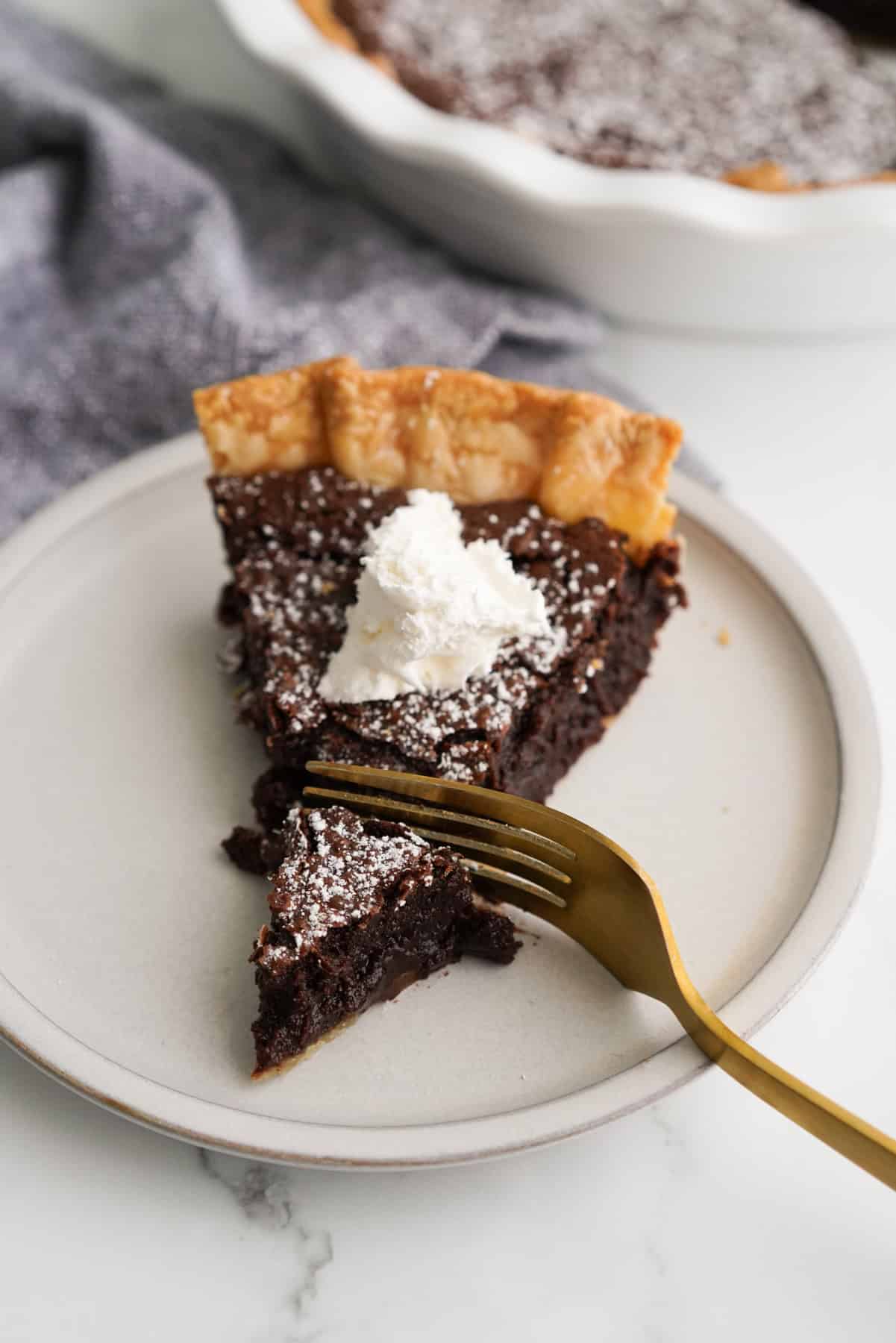 Chocolate Chess Pie - Joyous Apron