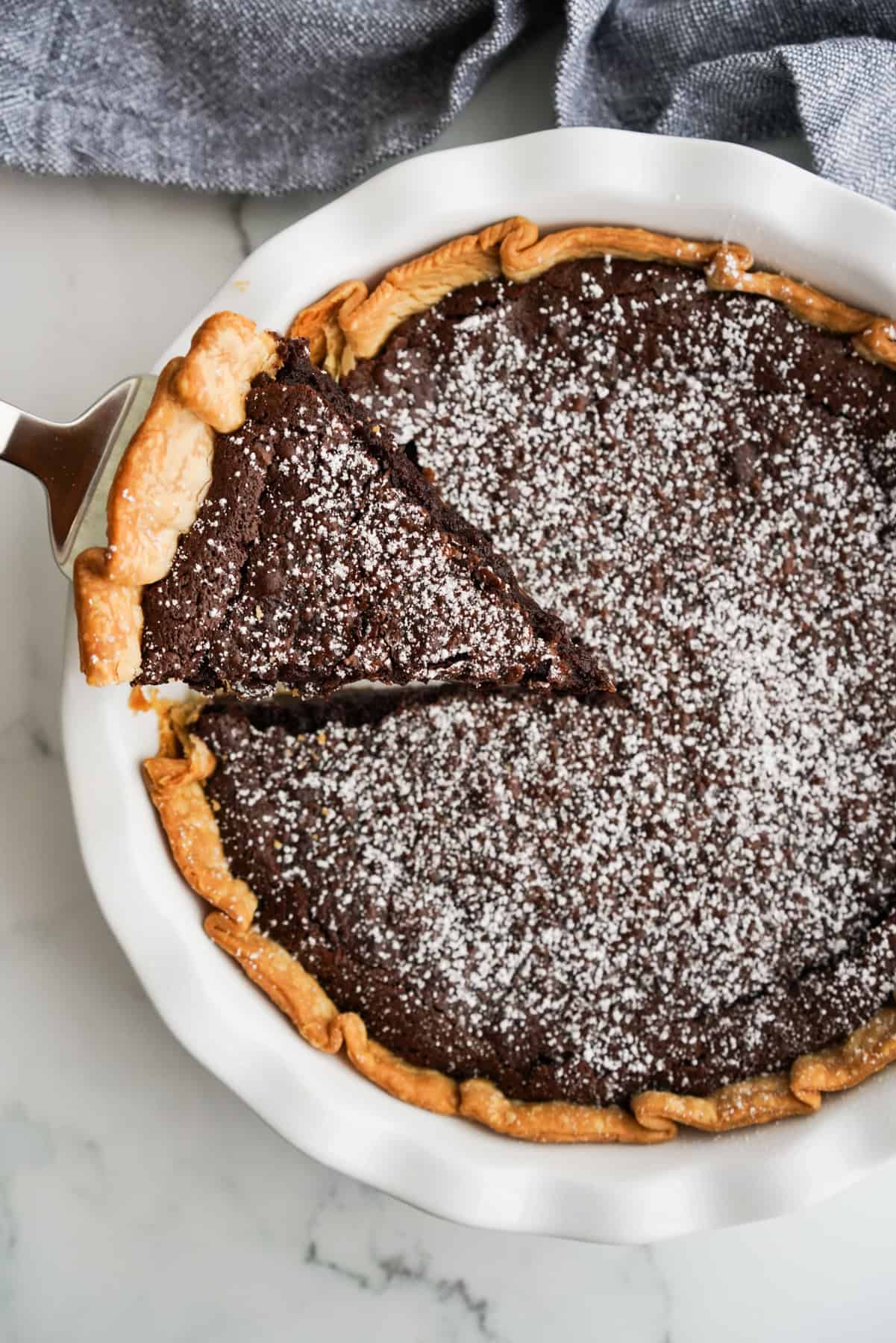 Chocolate Chess Pie - Joyous Apron