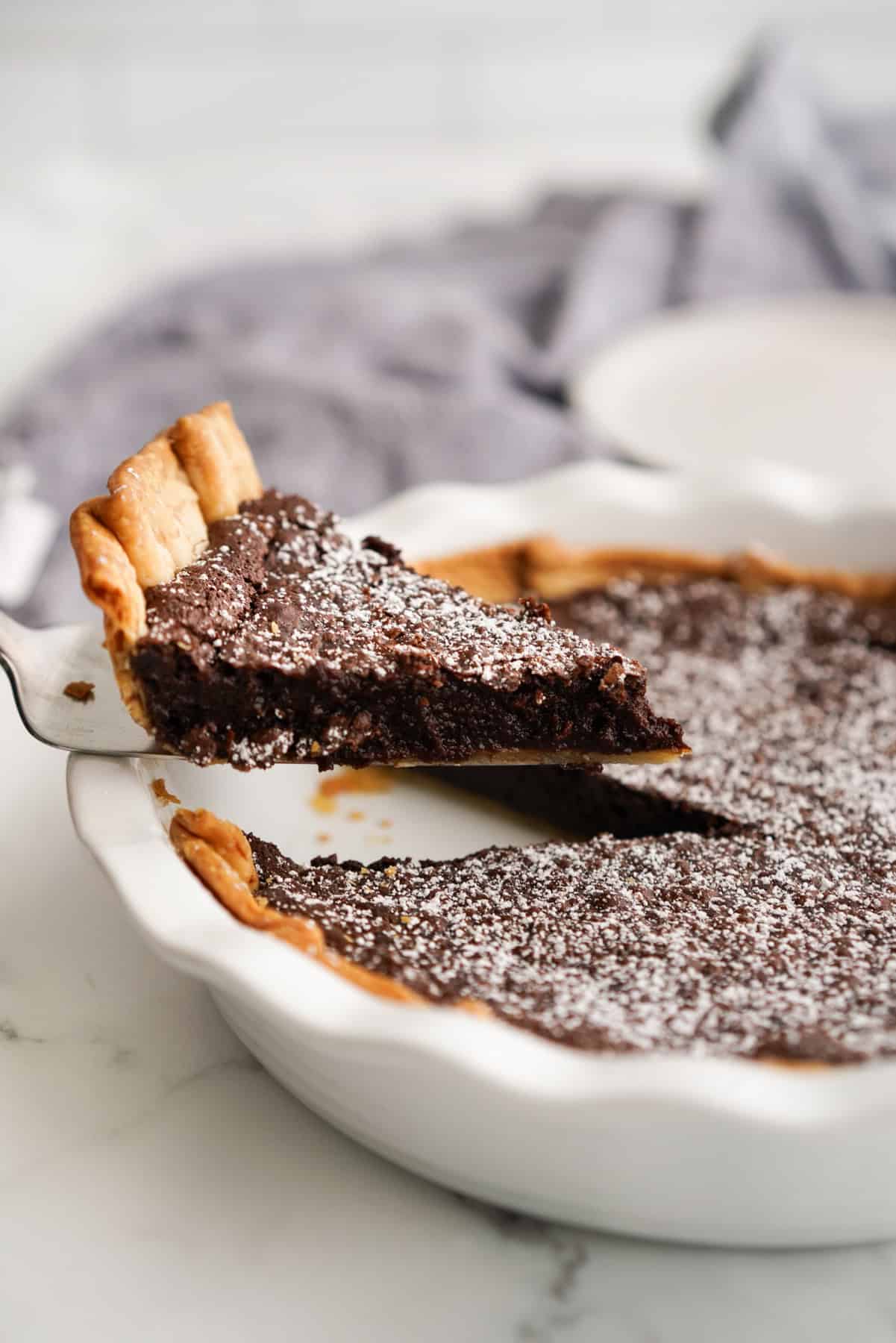 Chocolate Chess Pie - Joyous Apron