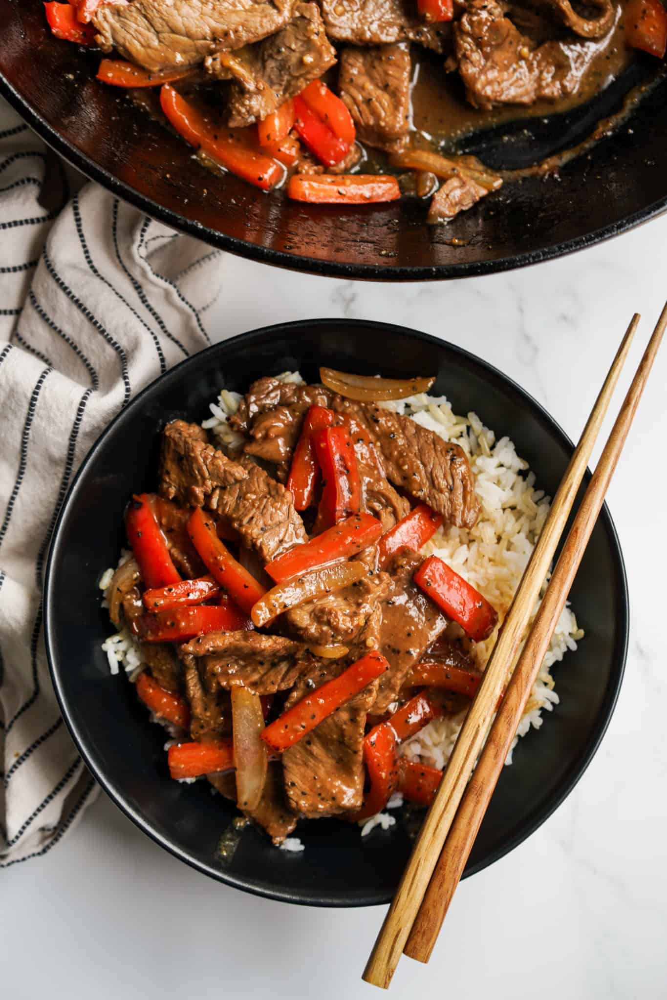 Black Pepper Beef (15 minutes only!) - Joyous Apron
