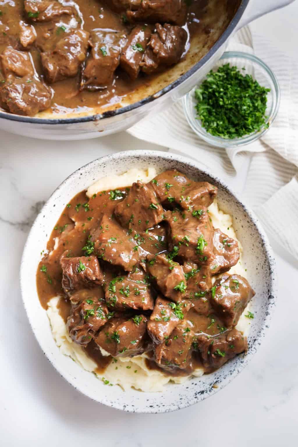 Beef Tips and Gravy - Joyous Apron