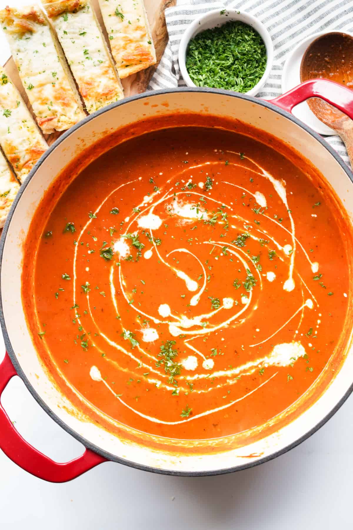 Roasted Red pepper Tomato Soup - Joyous Apron