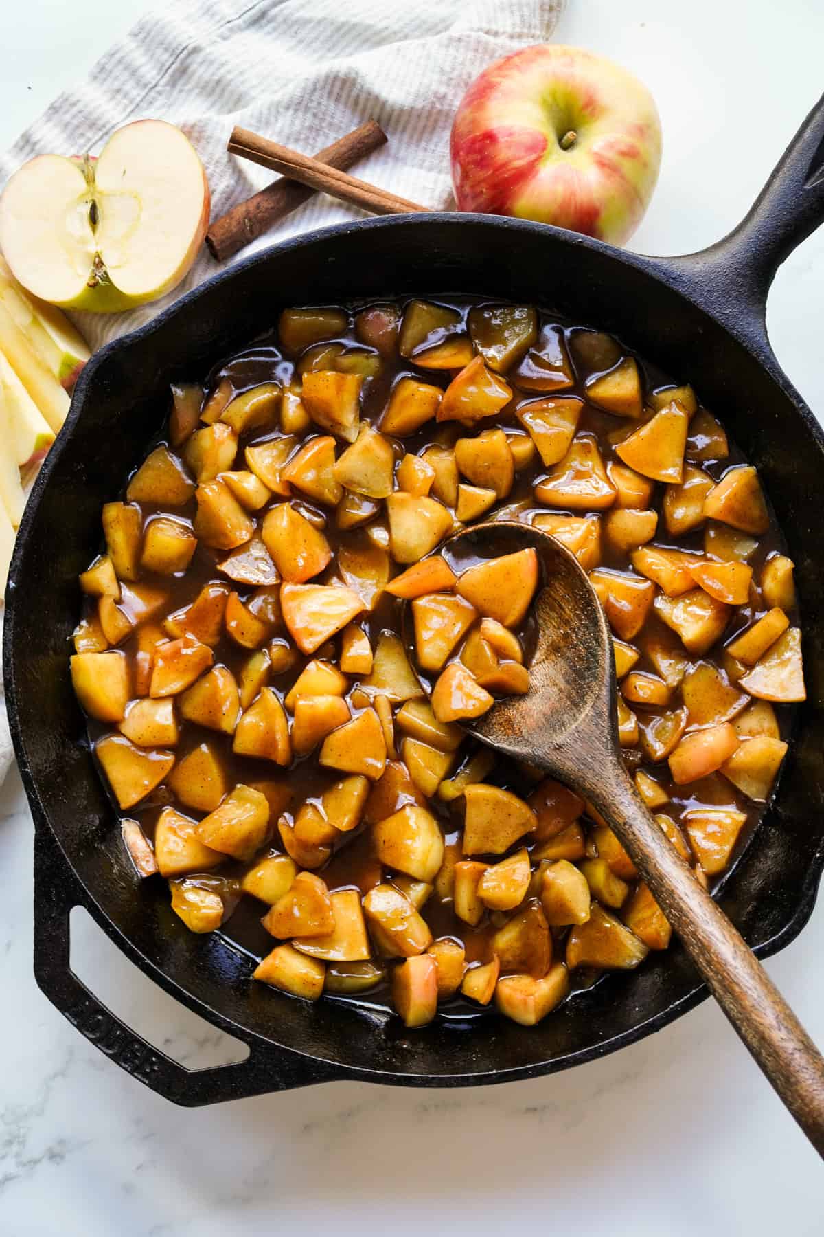 Fried Apples (Caramelized Apples) - Joyous Apron