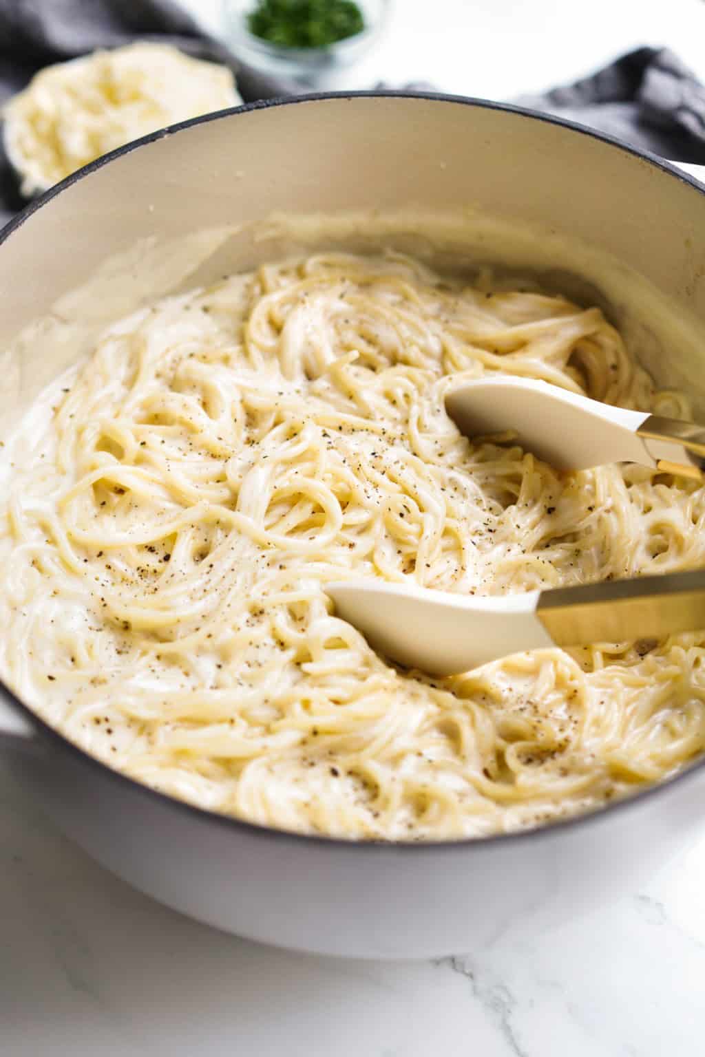 Spaghetti Mac and Cheese - Joyous Apron