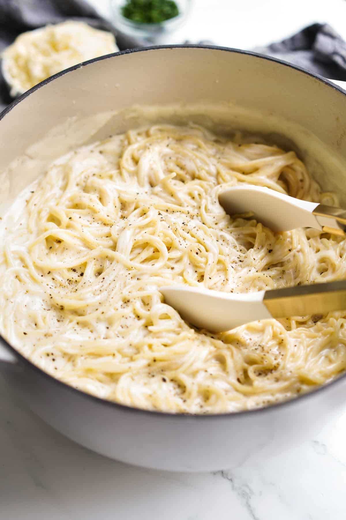 Spaghetti Mac and Cheese - Joyous Apron